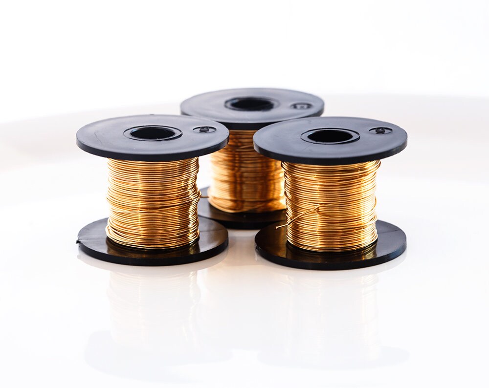 29681 Gold Plated Wire 24 Gauge Gold Wire 0.5mm Copper Wire Golden Wire ...