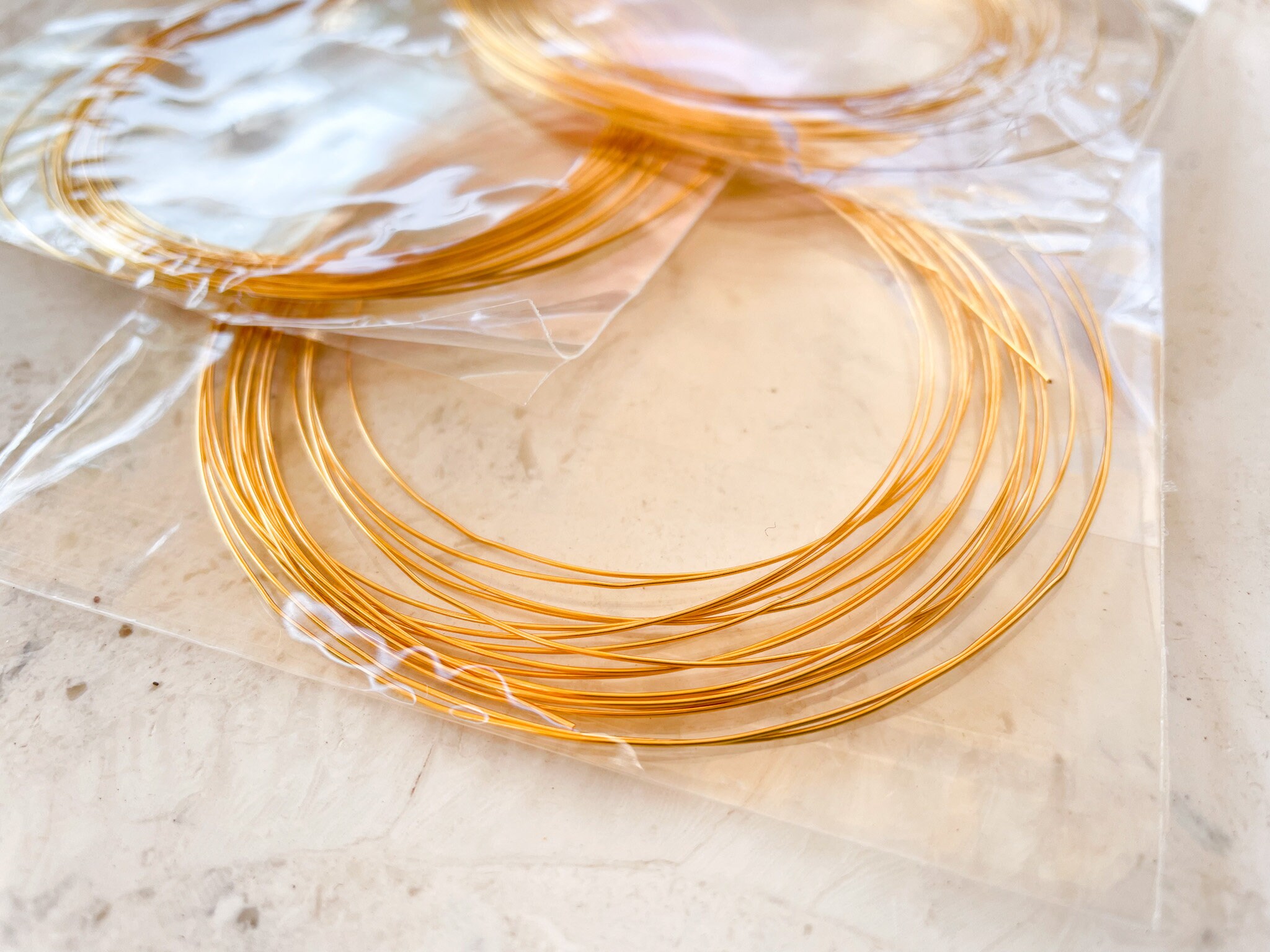 29681 Gold Plated Wire 24 Gauge Gold Wire 0.5mm Copper Wire Golden Wire ...