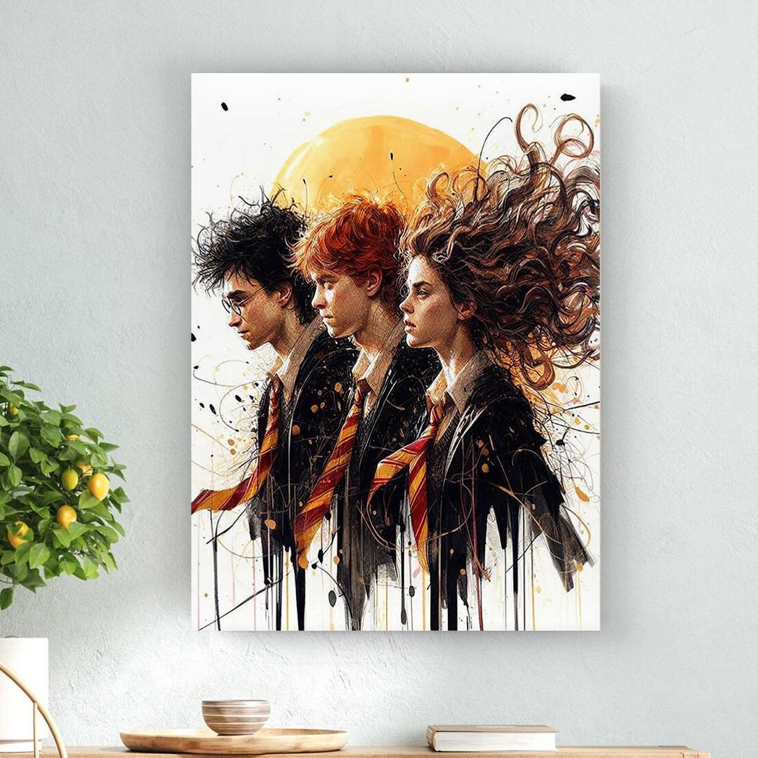 Harry Wall Art, Modern Metal Print, Wizard Art, Fantsy Wall Art Living ...