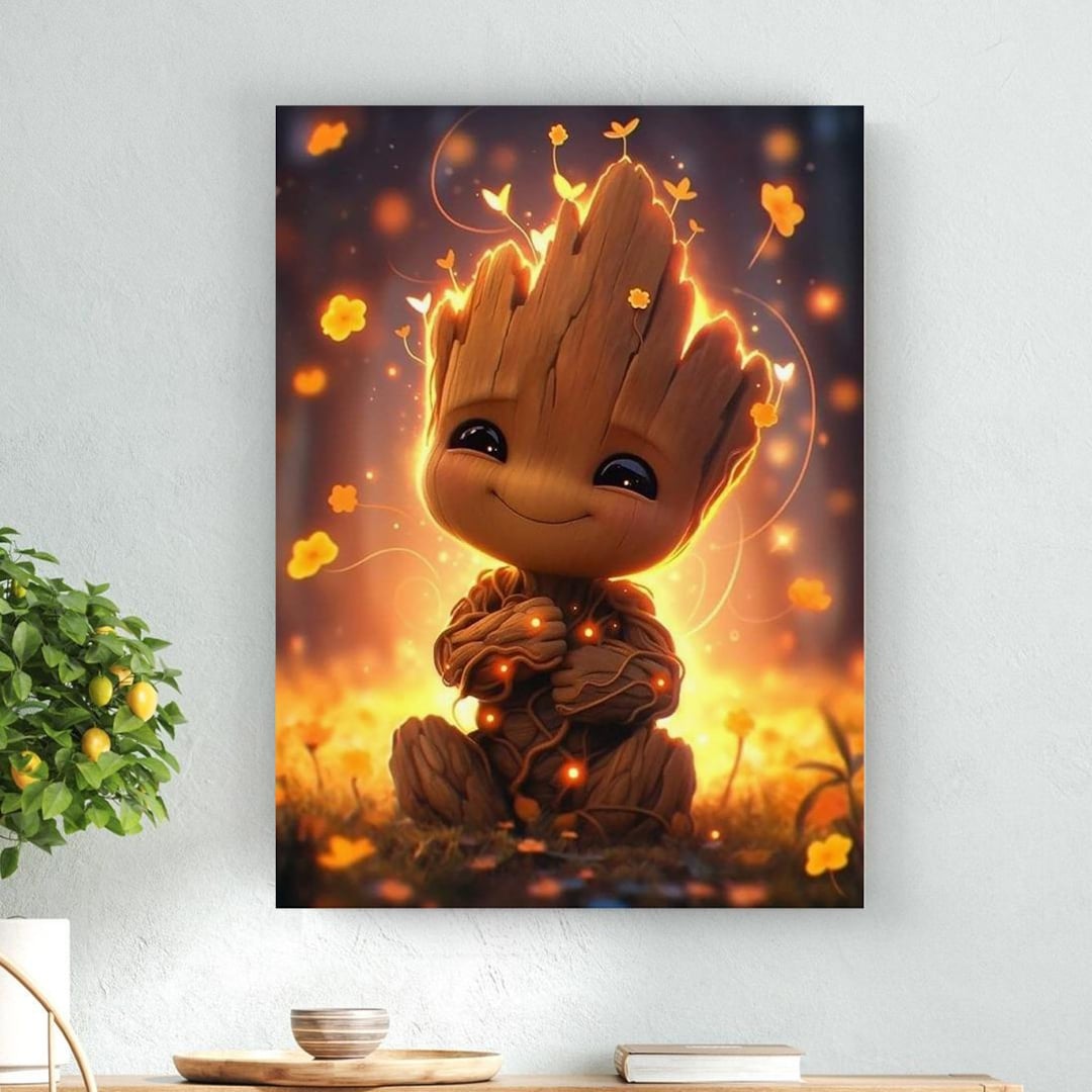Groot Wall Art, Groot Metal Wall Art, Groot Poster, Metal Sign, Metal ...
