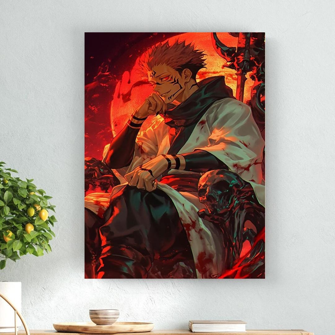 Sukuna Anime Metal Wall Art, Anime Poster , Anime Poster, Anime Art ...