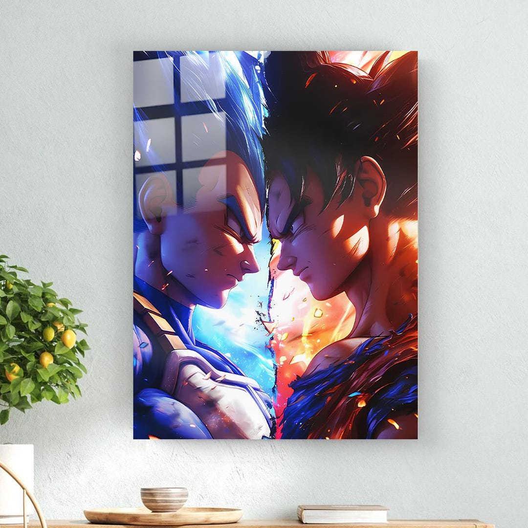 Goku X Vegeta Metal Wall Art, Anime Poster , Anime Poster, Anime Art ...