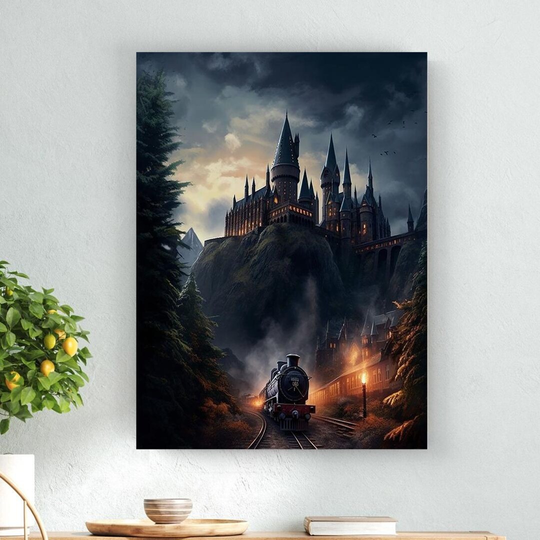 Harry Wall Art, Modern Metal Print, Wizard Art, Fantsy Wall Art Living ...