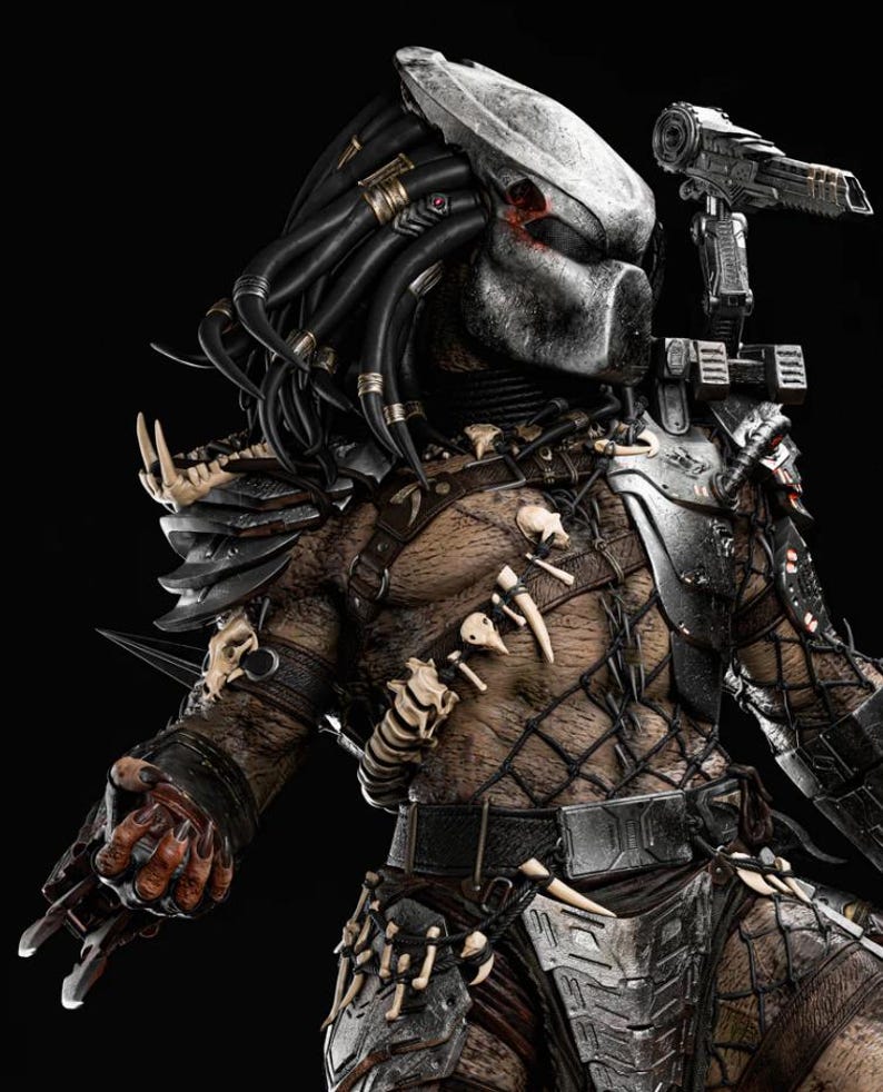 Diorama Predator and Dutch - Fan Art - Handmade Painted Predator Wolf ...