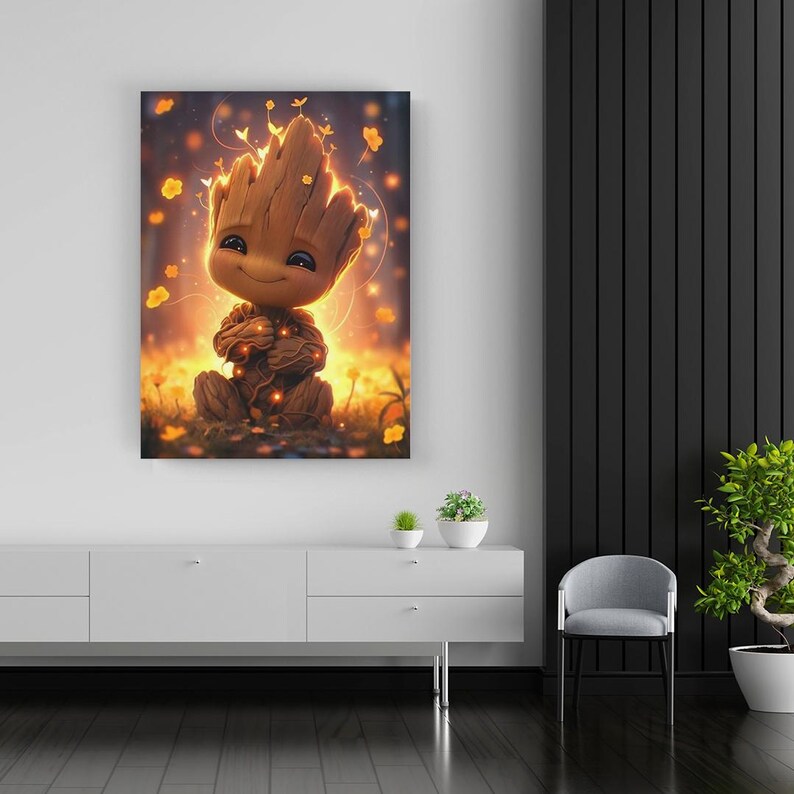 Groot Wall Art, Groot Metal Wall Art, Groot Poster, Metal Sign, Metal ...