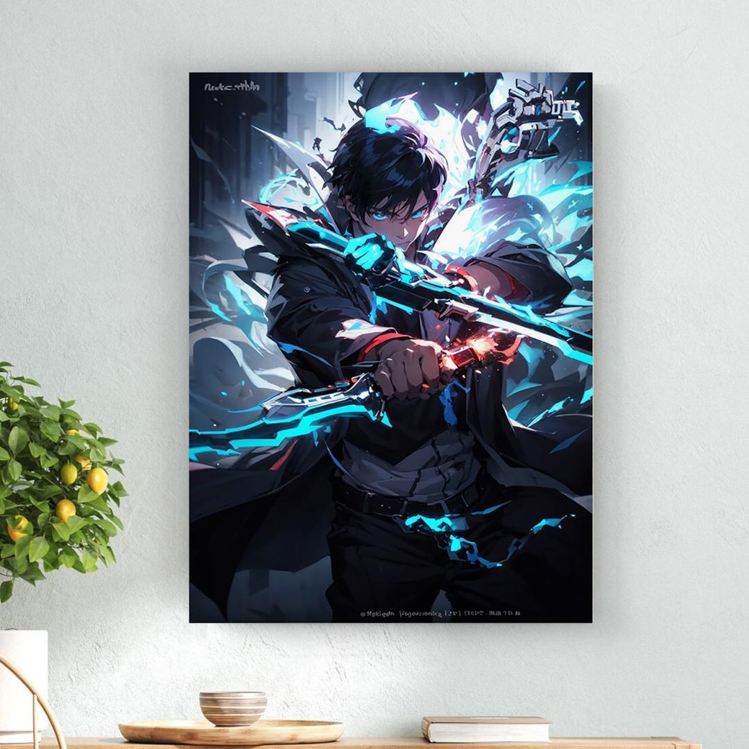 Solo Leveling Metal Wall Art, Anime Poster , Anime Poster, Anime Art ...