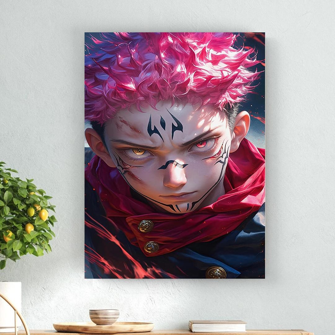 Sukuna Anime Metal Wall Art, Anime Poster , Anime Poster, Anime Art ...