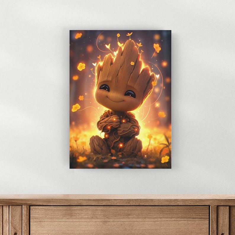 Groot Wall Art, Groot Metal Wall Art, Groot Poster, Metal Sign, Metal ...