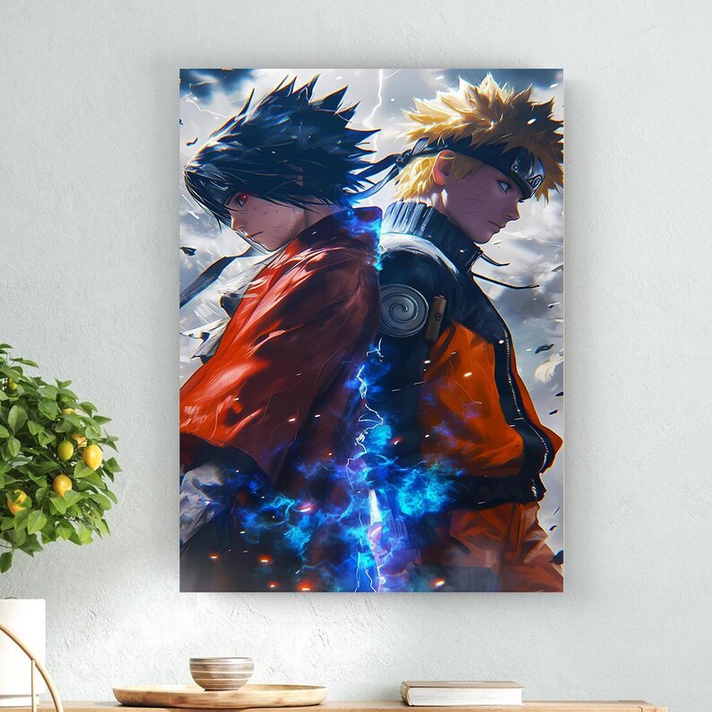Naruto and Boruto Metal Wall Art, Anime Poster , Anime Poster, Anime ...