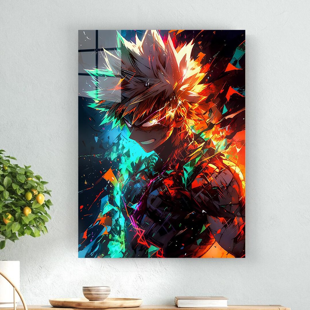 Bakugo Metal Wall Art, Anime Poster , Anime Poster, Anime Art, Metal ...