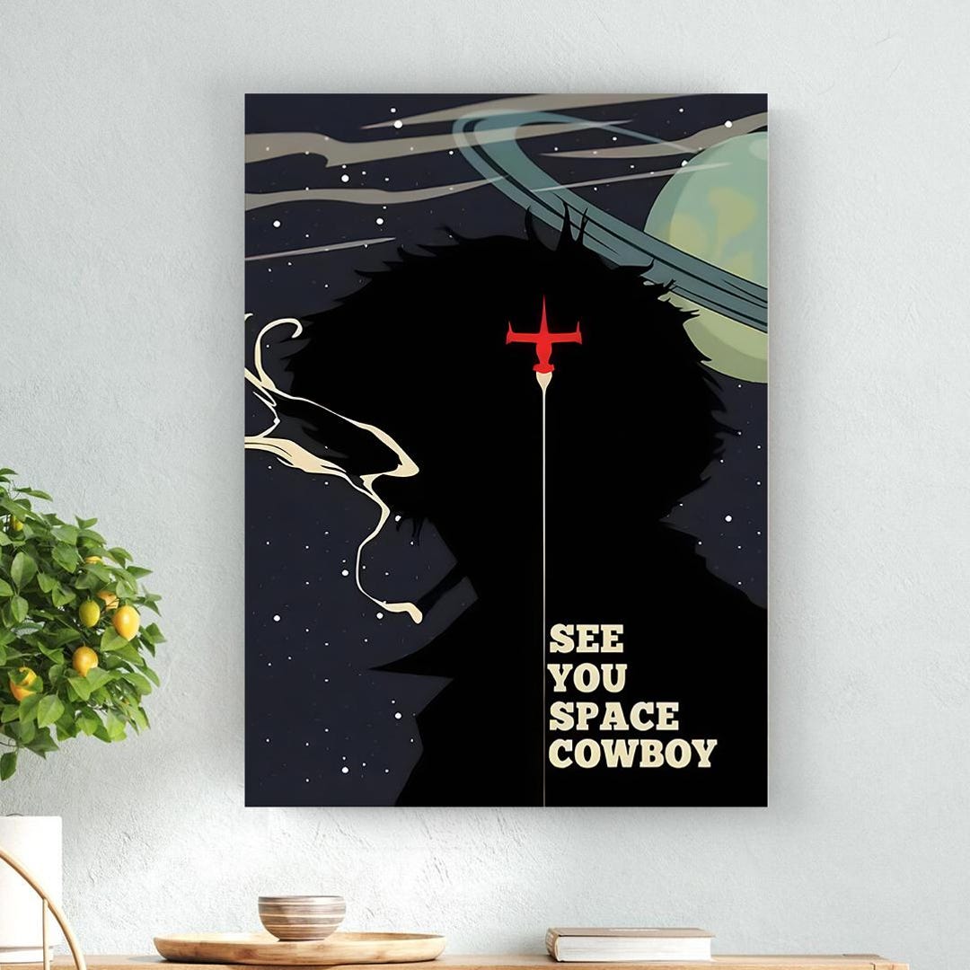 Cowboy Bebop Poster, See You Space Cowboy Metal Poster, Cowboy Bebop ...