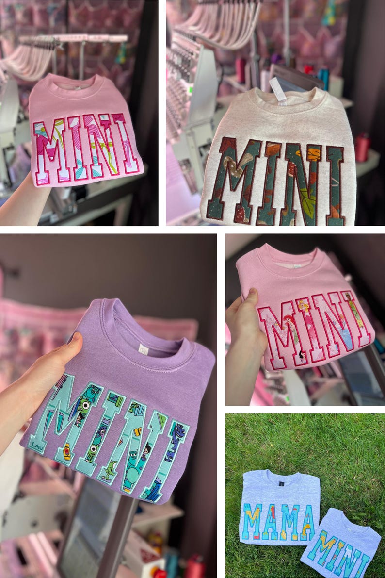 Custom Mini Sweatshirt, Embroidered Design, Personalized Gift, Little ...