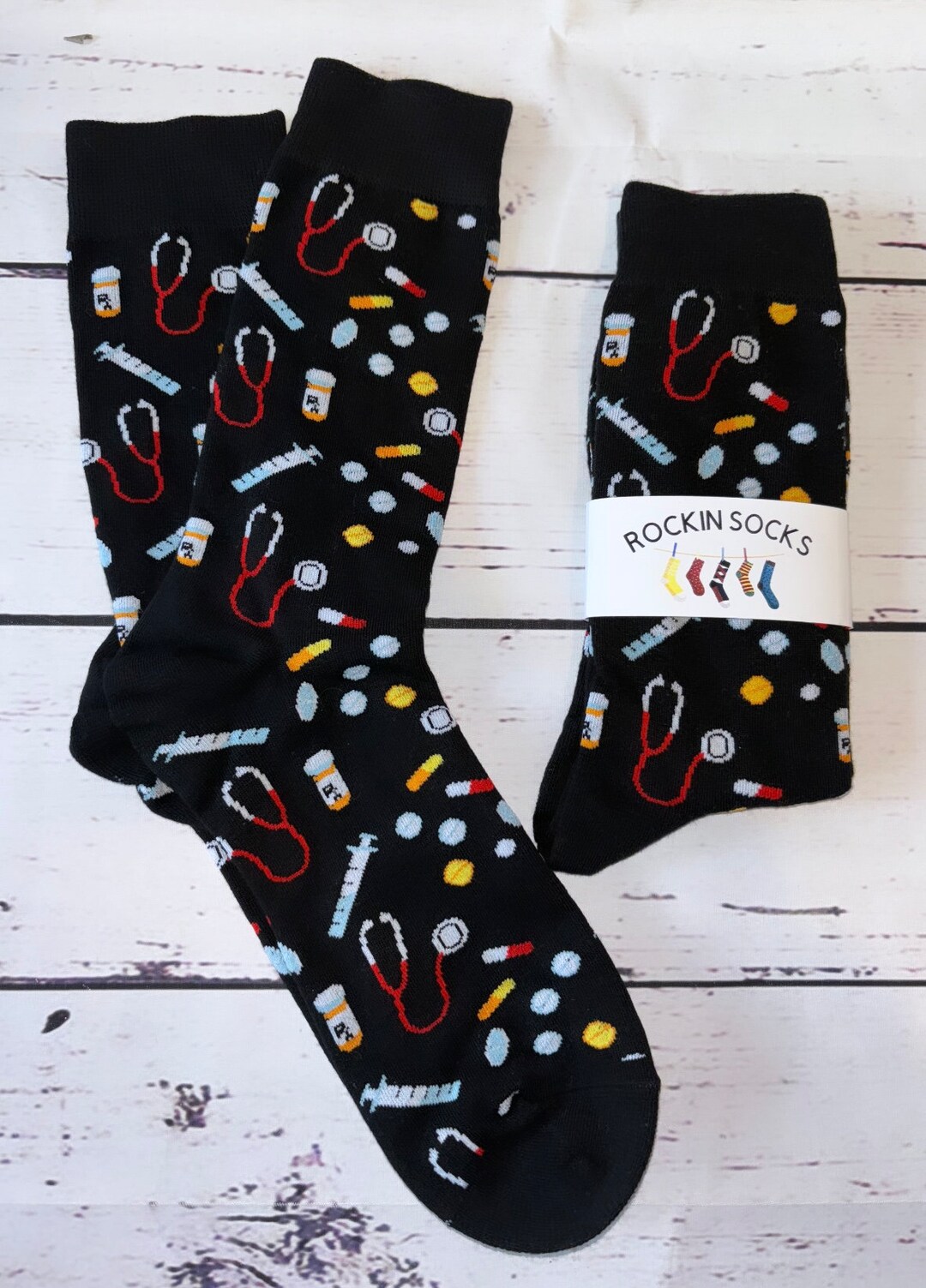 Doctor, Nurse, Medical Socks, Student Nurse, Fun Socks, Novelty Socks ...
