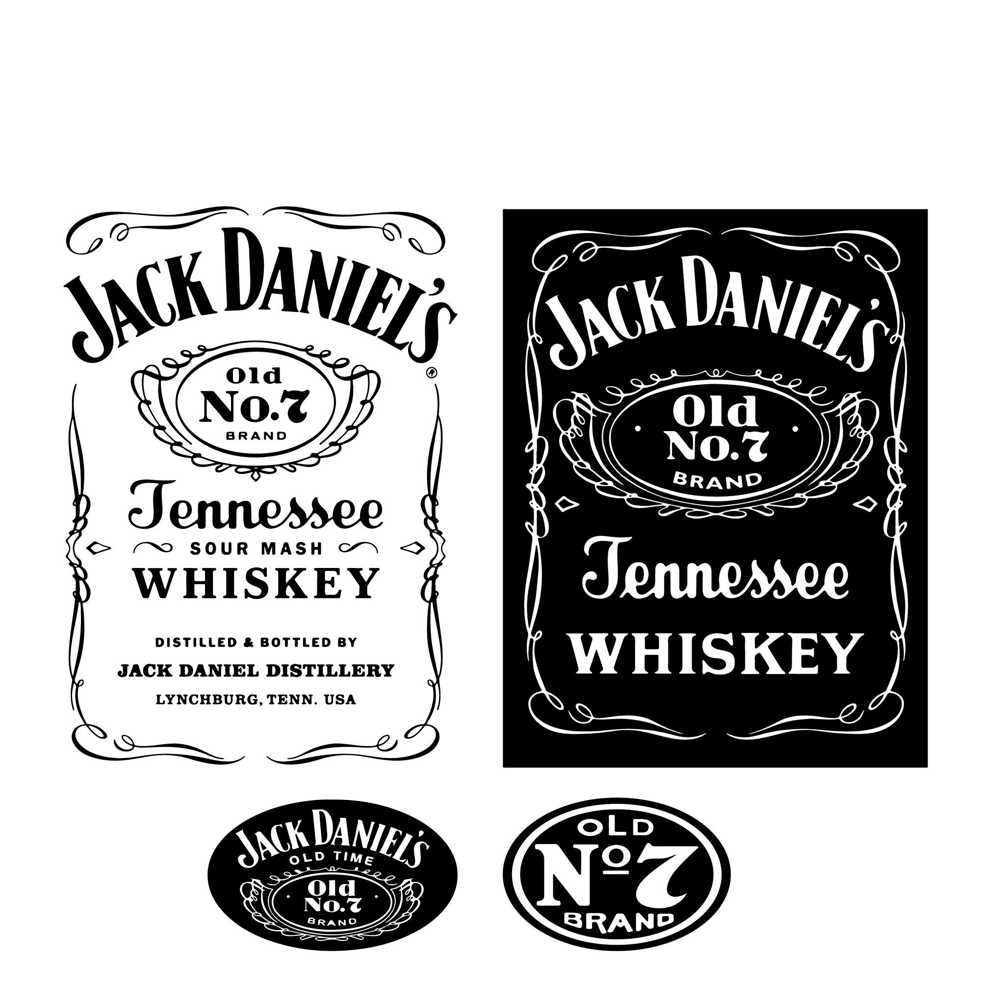 Jack Daniels Logo White