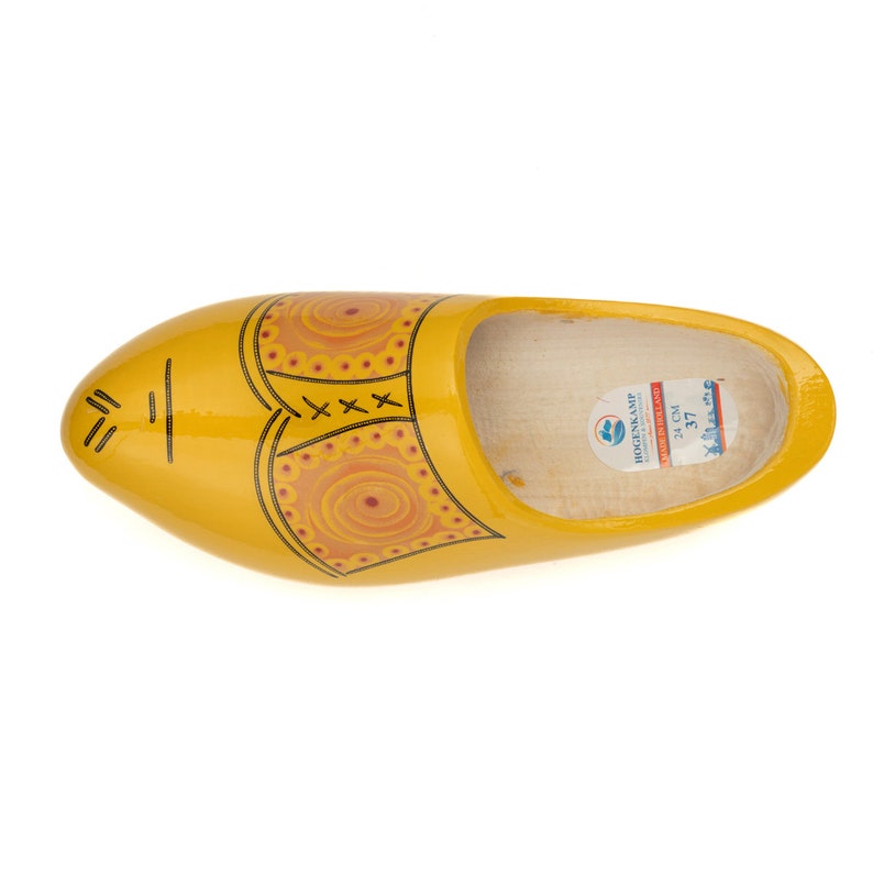 Traditional Yellow Wooden Clogs - Etsy