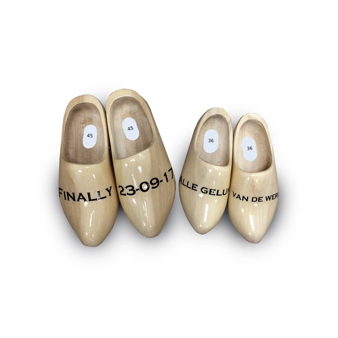 Personalized Traditional Wooden Clogs - Etsy