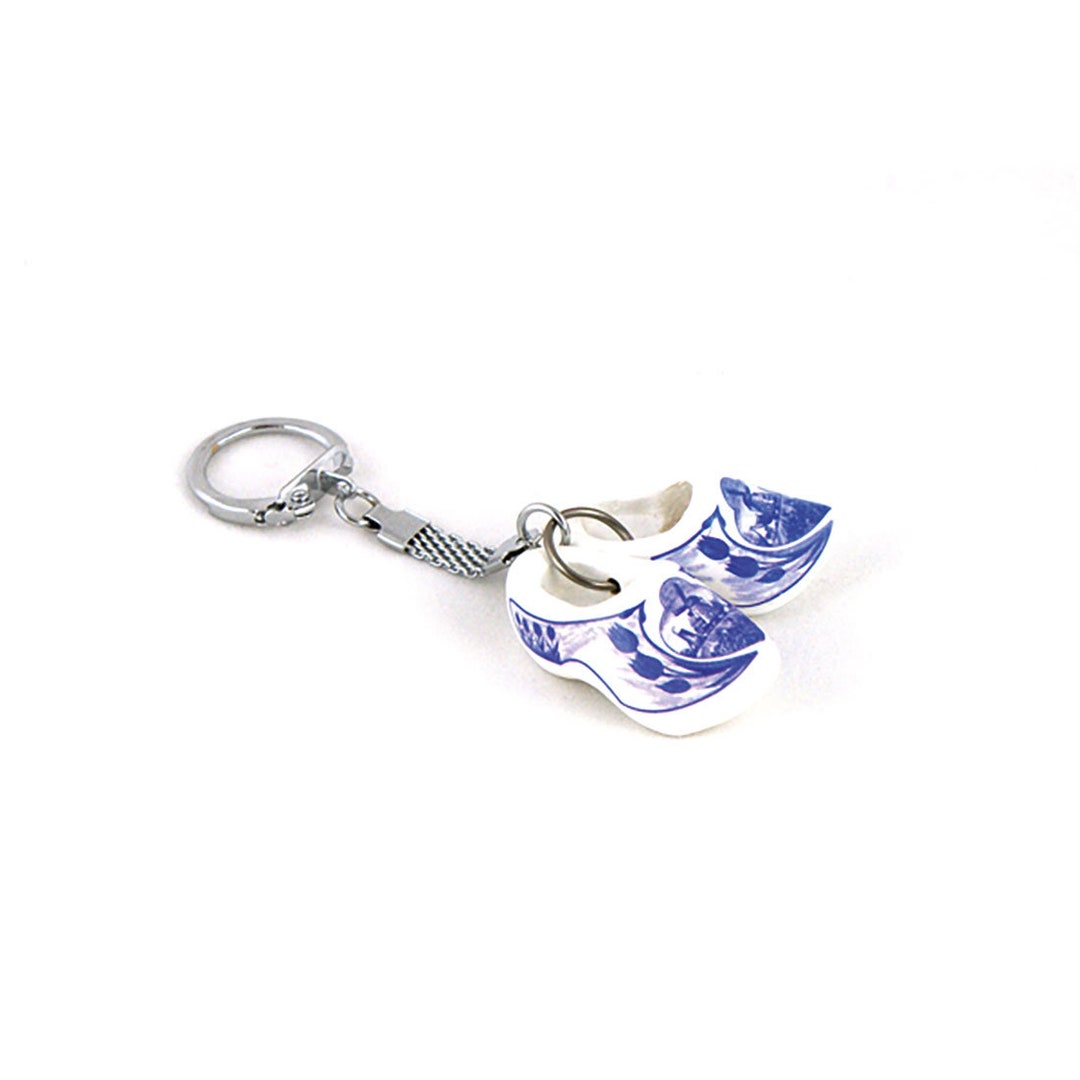 Traditional Clog Key Ring Double Delft Blue - Etsy