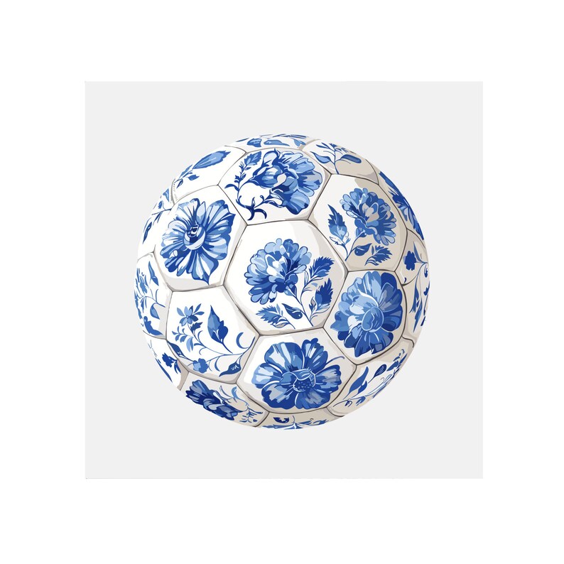 Delft Blue Ceramic Tile: Football - Handmade Ceramic Art, Delft Tile ...