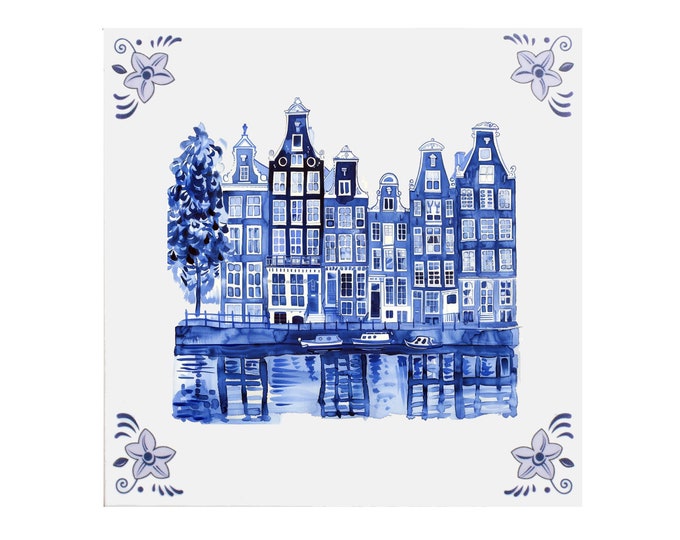 Antique 19th Century Delft Tile - Blue and White Tiles - Dutch Pottery ...
