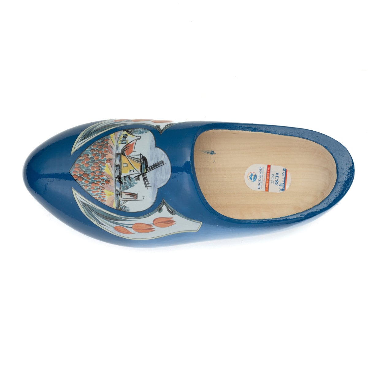 Blue Tulip Wooden Clogs, Wooden Shoes/clogs, Dutch Wooden Shoes - Etsy