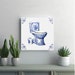 Delft Blue Ceramic Tile: Toilet - Handmade Ceramic Art, Unique Gift ...