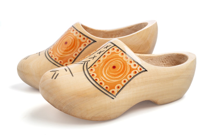 Traditional Clear Varnished Wooden Clogs - Etsy