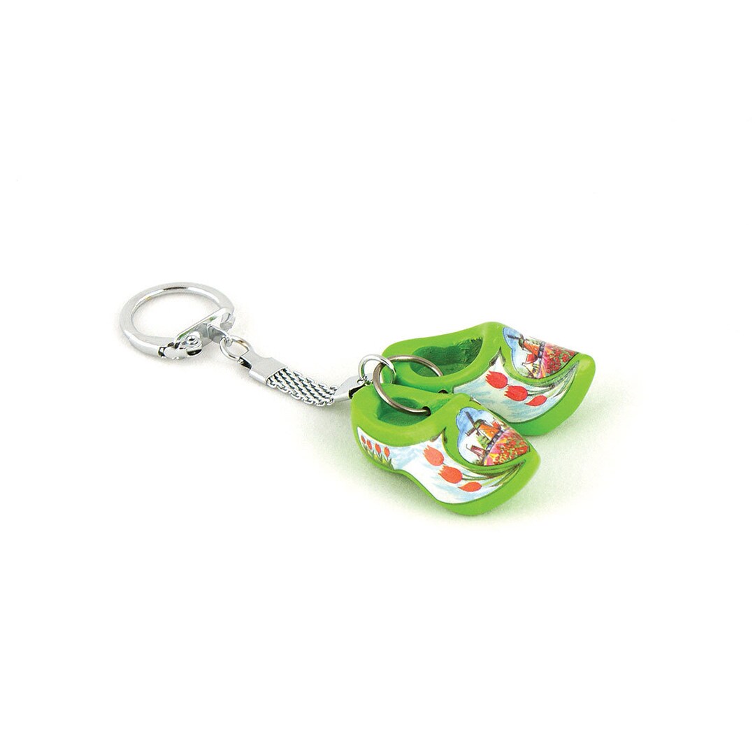 Traditional Clog Key Ring Double Green - Etsy