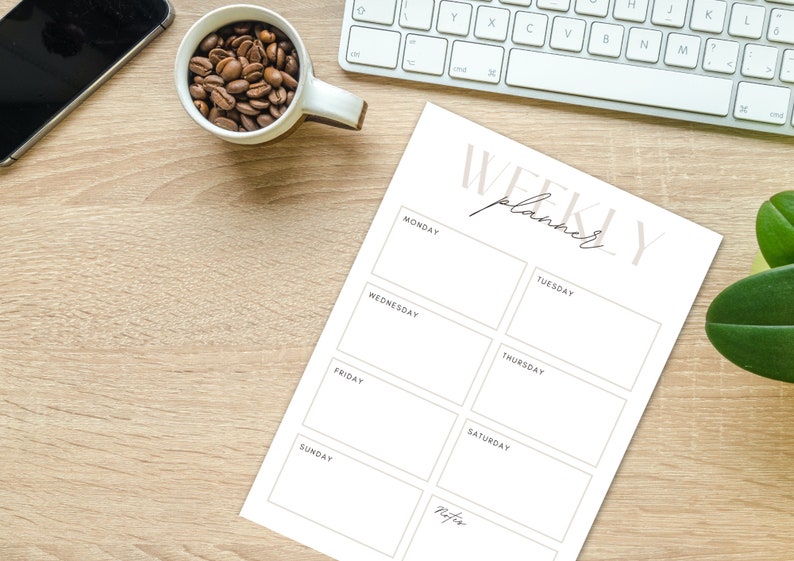 Weekly Planner Printable to Do List - Etsy