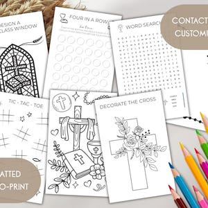 First Communion Activity Book Printable | Kids Religious Coloring Pages ...