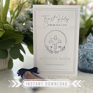 First Communion Activity Book Printable | Kids Religious Coloring Pages ...