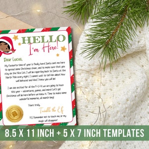 Editable Elf Arrival and Goodbye Letter | Printable (digital Download ...