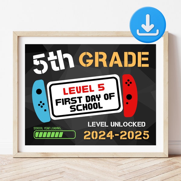 5th Grade Sign - Etsy