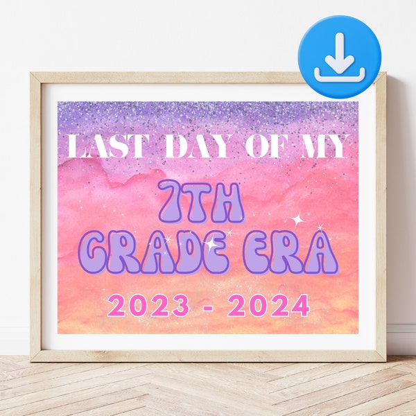 7th Grade Sign - Etsy
