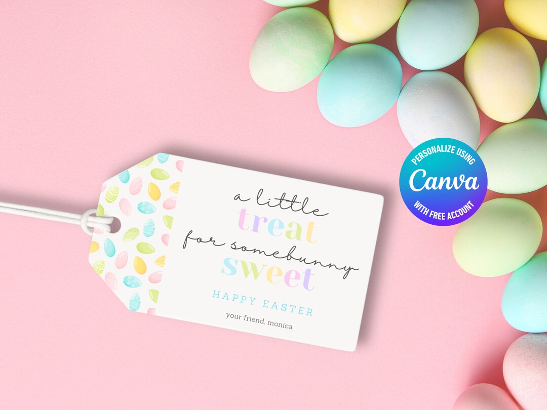 Printable Treat for Somebunny Sweet Easter Basket Gift Tag ...