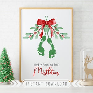 Christmas Preschool Toddler Art DIY | Baby's First Christmas DIY | I ...