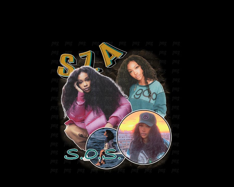 SZA Vintage Png, 90s Rap Hip Hop Png Instant Download, File Png, File ...