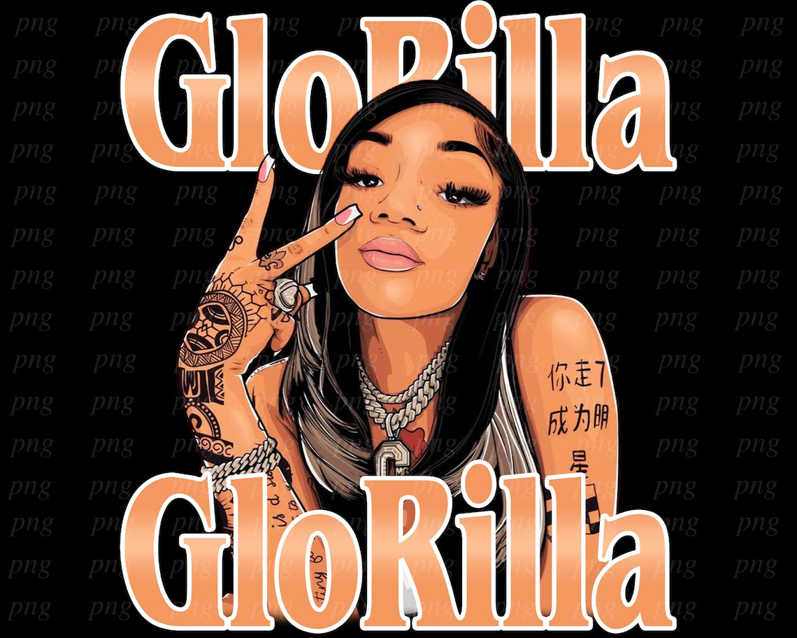 Glorilla PNG Vintage Png, 90s Rap Hip Hop Png Instant Download, File ...