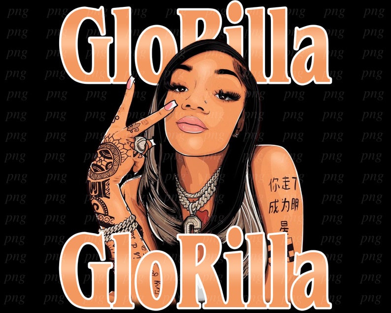 Glorilla PNG Vintage Png, 90s Rap Hip Hop Png Instant Download, File ...