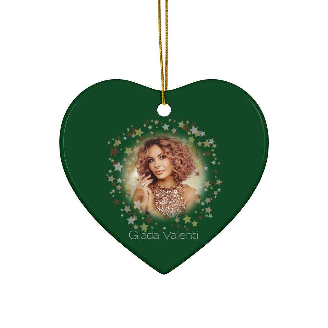 Ceramic Ornament With Italian Design Print Giada Valenti Green ...