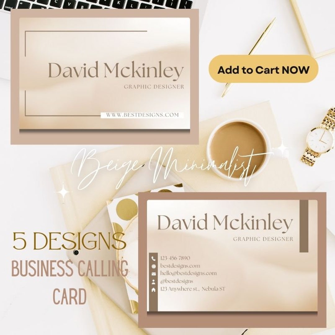 Business Card Calling Card Printable Business Card Template DIY Calling ...
