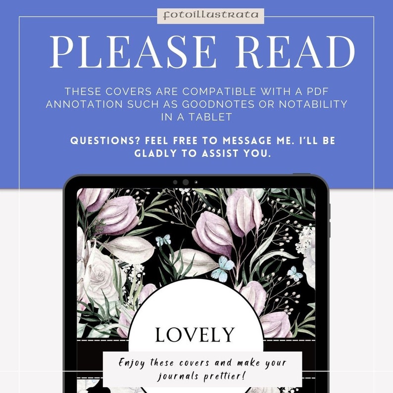 Goodnotes Cover Digital Notebook Cover Notability Cover - Etsy