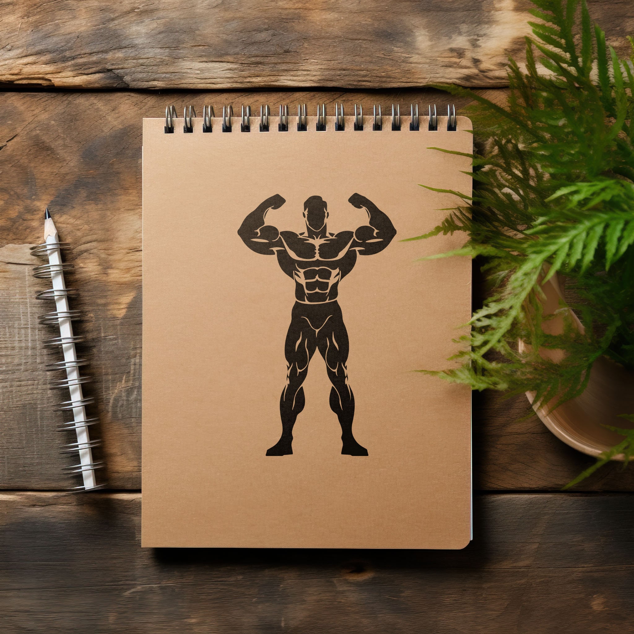 Muscle Man Silhouette SVG, Man SVG, Muscle Man Svg,hand-drawn Svg ...