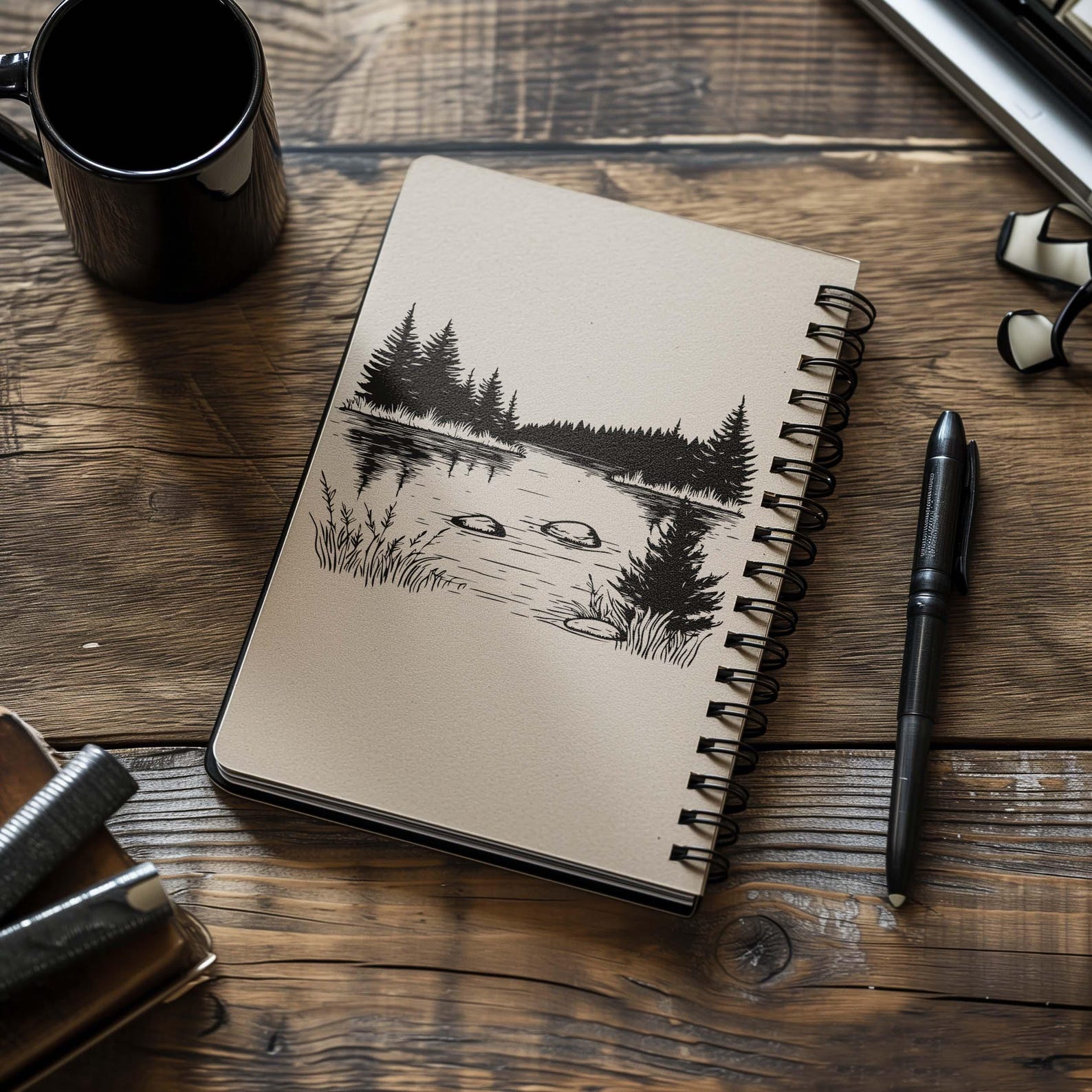 Pond SVG Bundle: Tranquil Water Scene Clipart (digital Product) - Etsy