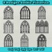 Gothic Victorian Window SVG Bundle: Haunted Medieval Glass Clipart - Etsy