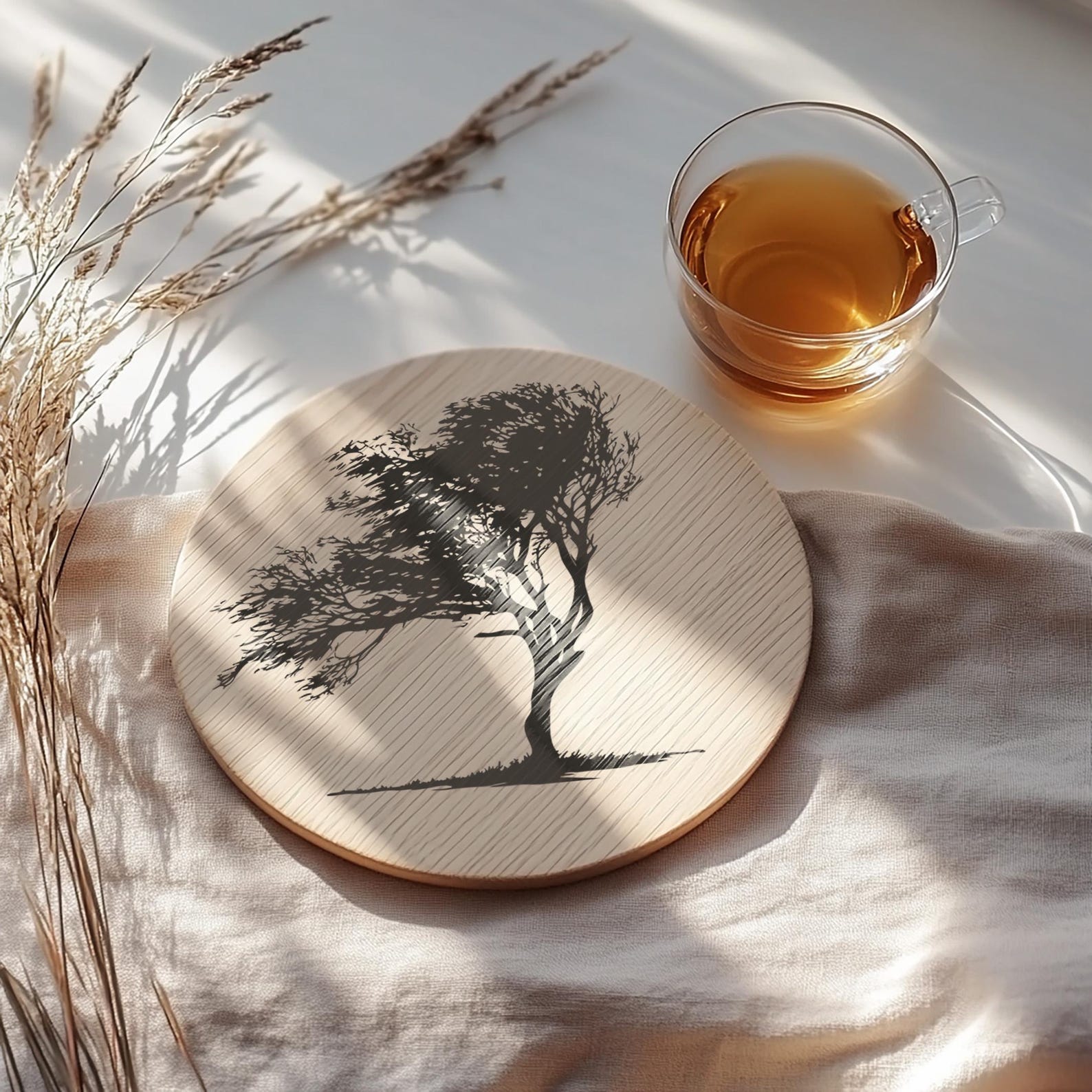 Windy Tree SVG Bundle: Laser Engraving & Print Clipart - Etsy