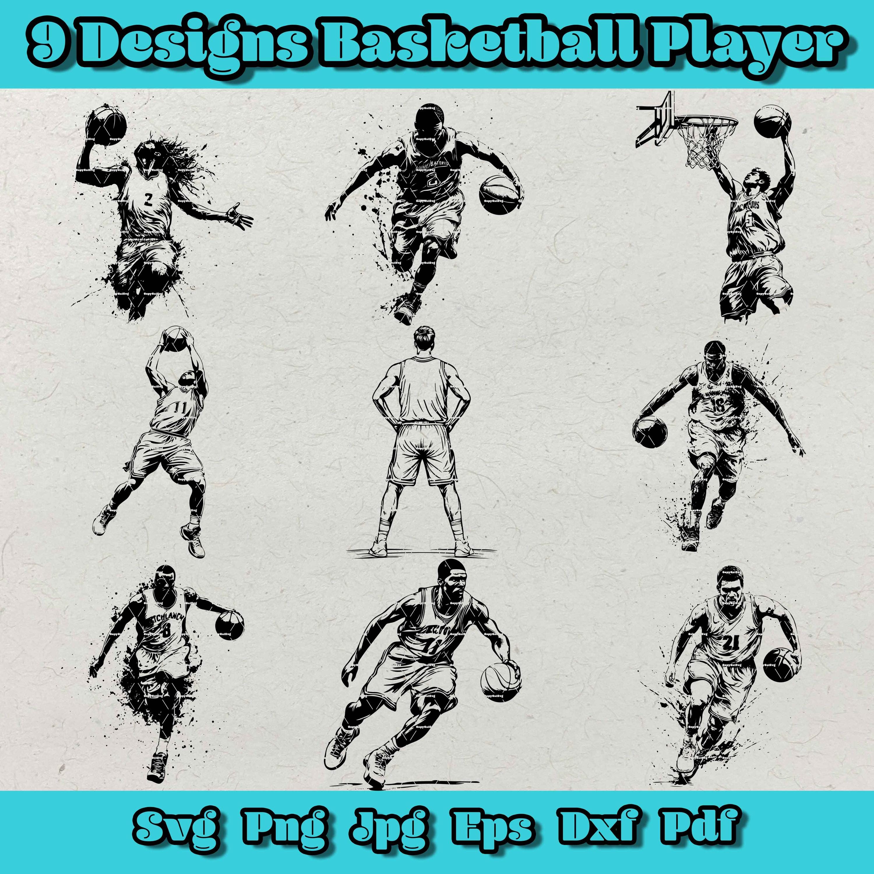 Basketball Player Svg Bundle, Basketball Player Png, Basketball Player ...