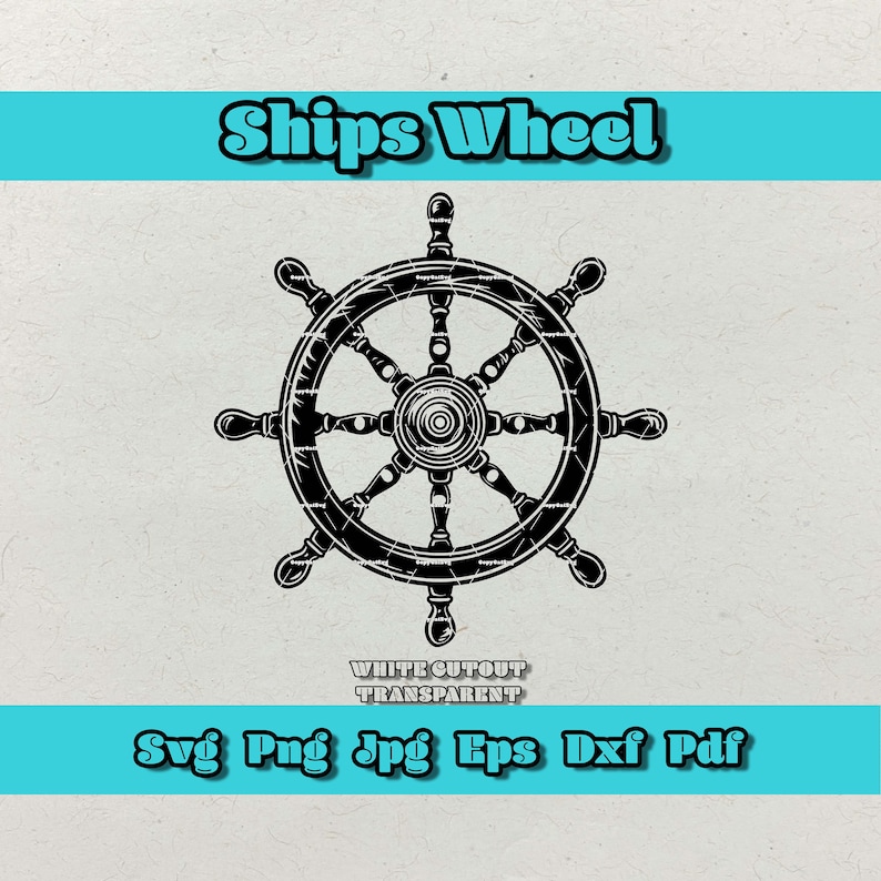 Ship Wheel Svg, Boat Wheel Svg, Nautical Svg, Boat Wheel Silhouette ...