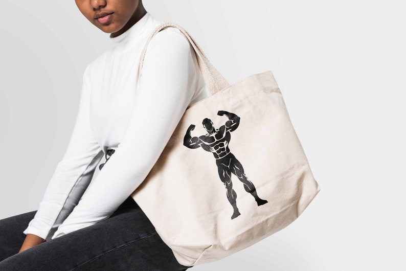 Muscle Man Silhouette SVG, Man SVG, Muscle Man Svg,hand-drawn Svg ...