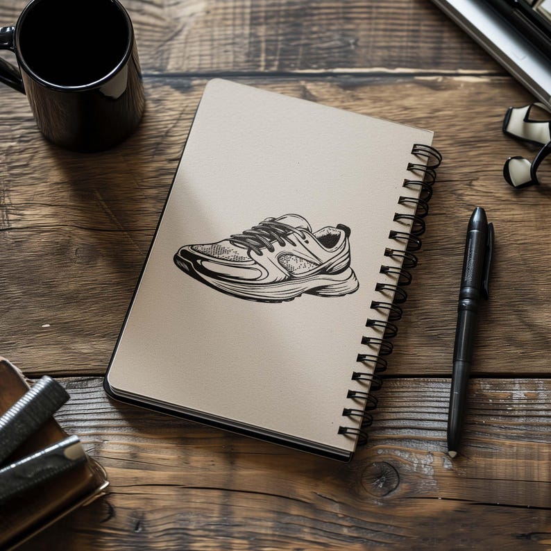 Running Shoes SVG Bundle: Athletic Sneakers Clipart (9 Art Files) - Etsy