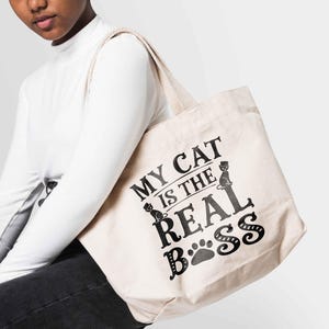 Boss Cat Svg, My Cat is the Real Boss Svg, T-shirt Design for Animal ...